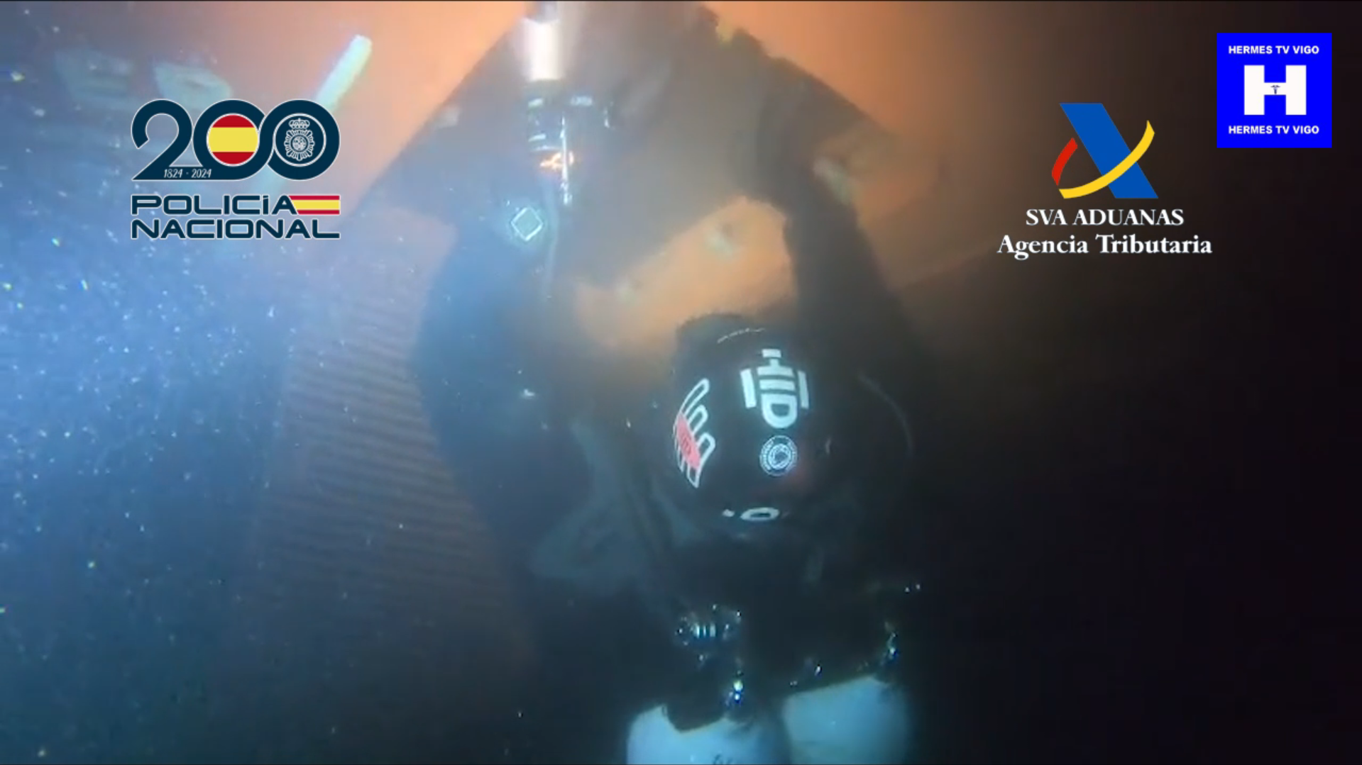 Intervenidos En Vigo 150 Kilos De Cocaína En La Estructura Sumergida